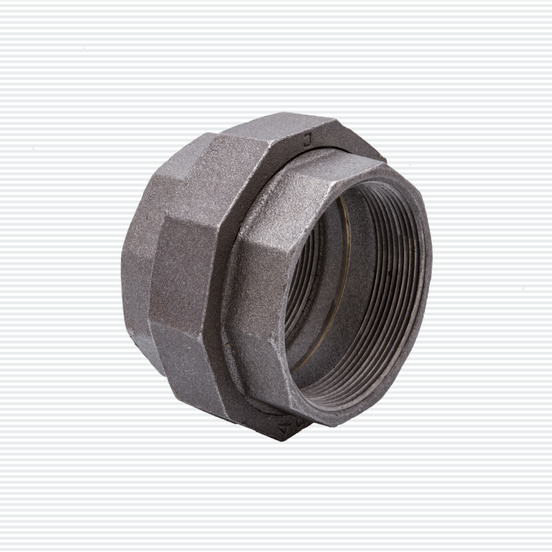 TUERCA UNIÓN ROSCADA NEGRA DE HIERRO MALEABLE — PYSESA®